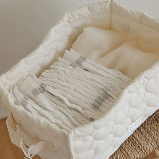 Beau Nappy Caddy | Quilted Diaper Caddy Organiser – buKKub