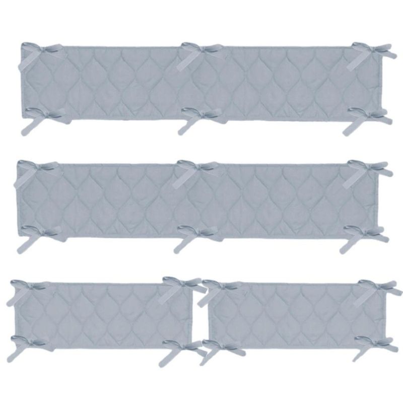 Rowan Breathable Cot Bumper 4-piece Set | Padded Cot Bumper – buKKub