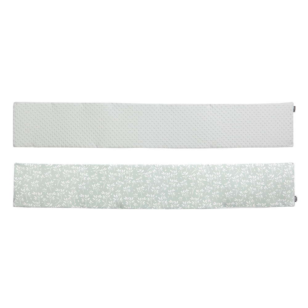 Baby Cot Bumper Padded - Grass | Breathable Cot Bumper Green & buKKub
